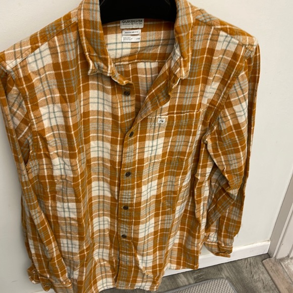 Quiksilver | Shirts | Mens Quicksilver Plaid Flannel Ls Large Regular ...